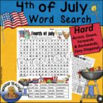 Fourth of July Word Search BUNDLE - Made By Teachers