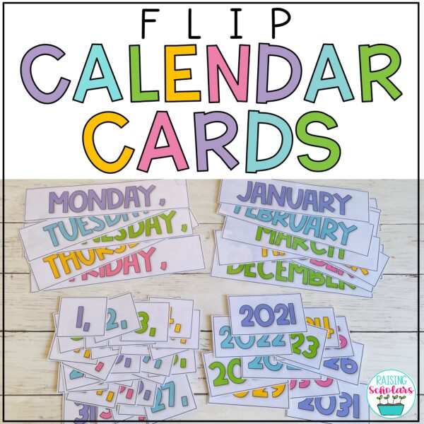 Daily Flip Calendar Cards Whiteboard 2021-2031 | Made By Teachers