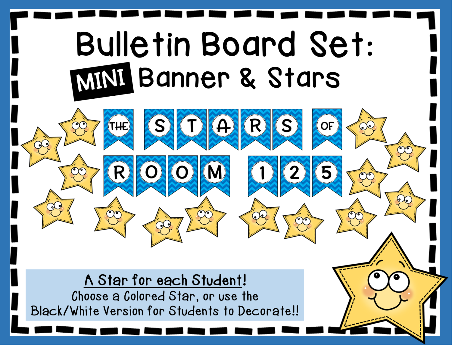 Star Bulletin Board Set - Welcome Banner - Made By Teachers