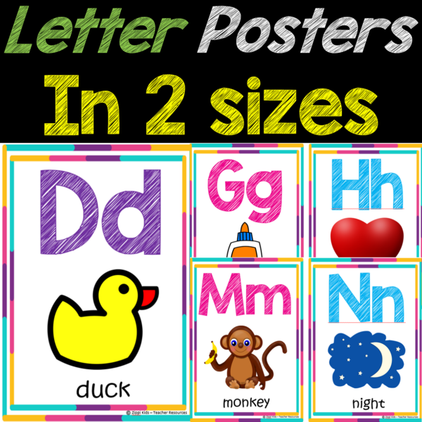 Alphabet/ Letter Posters for Classroom Decor - Made By Teachers
