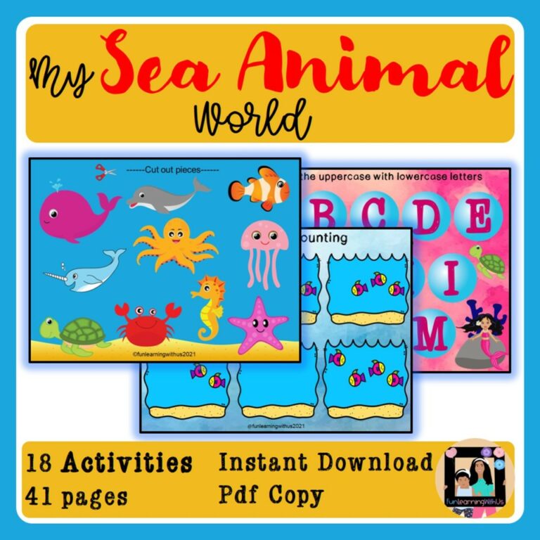 My Sea Animal World | Ocean Theme - Made By Teachers