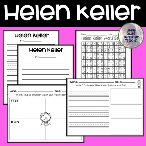 Helen Keller Craft | Braille and Reading Activity - Made By Teachers