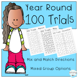 Year Round Articulation 100 Trials for Mixed Group | Made By Teachers