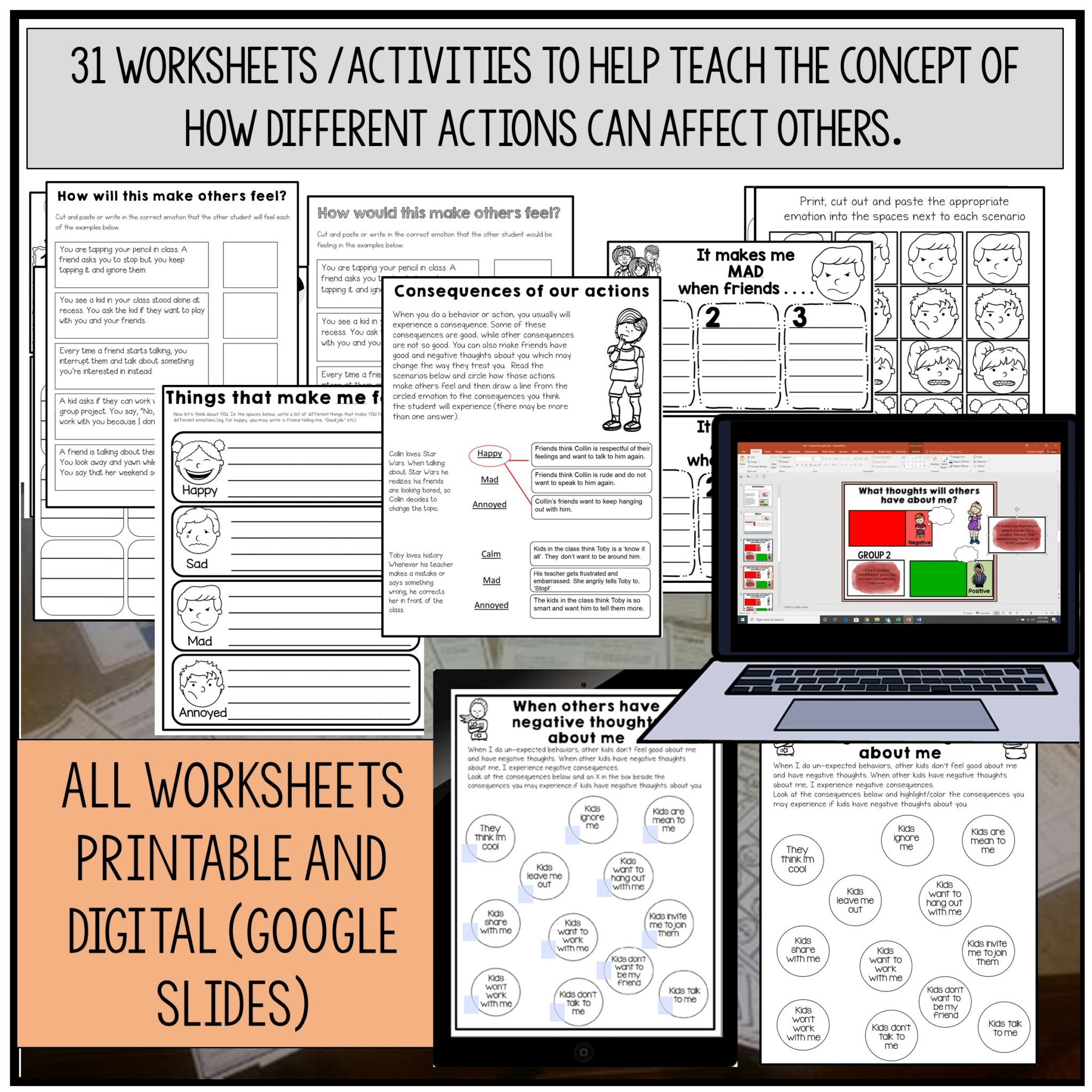 How my behavior affects others activities | Made By Teachers