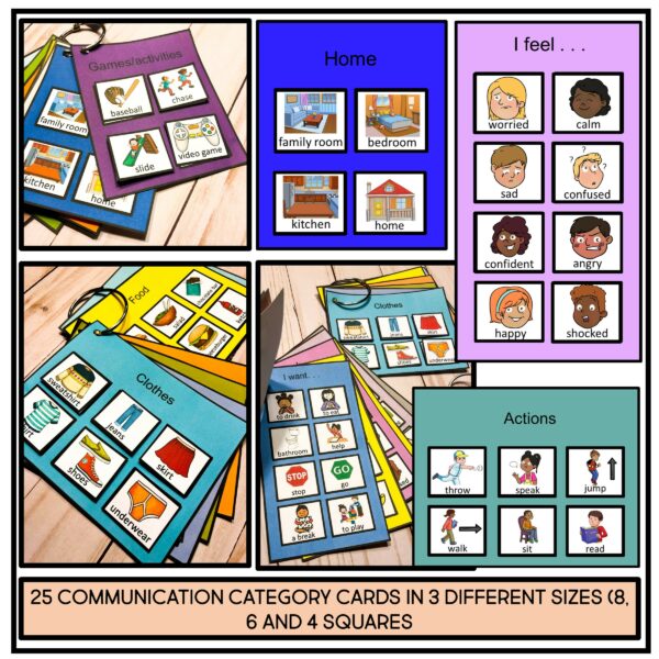 Portable visual communication cards for autism | Made By Teachers