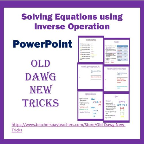 Solving Equations using Inverse Operation Bundle - Made By Teachers