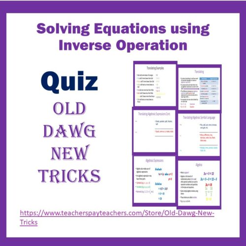 Solving Equations using Inverse Operation Bundle - Made By Teachers