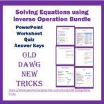 Solving Equations using Inverse Operation Bundle - Made By Teachers