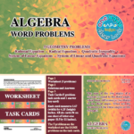 Geometry Word Problem Worksheet and Task Cards | Made By Teachers