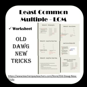 Least Common Multiple Worksheet - Made By Teachers