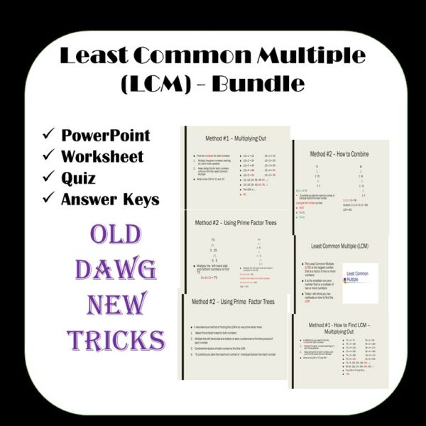 Least Common Multiple LCM Bundle Made By Teachers