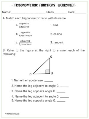 Trigonometric Functions Worksheets FREEBIES | Made By Teachers