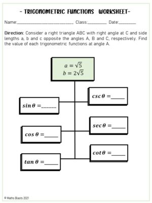 Trigonometric Functions Worksheets FREEBIES | Made By Teachers