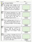 AVERAGE WORD PROBLEMS - Made By Teachers