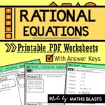 RATIONAL EQUATIONS Worksheets - Made By Teachers