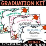 Editable Graduation Program Diplomas Certificates - Made By Teachers