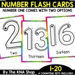 Counting Numbers Flash Cards 1-20 Number Sense | Made By Teachers