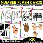 Numbers and Alphabet Tracing Flash Cards Bundle - Made By Teachers