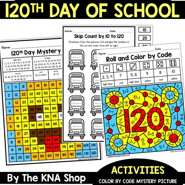 120 Days of School Activities Addition Subtraction | Made By Teachers