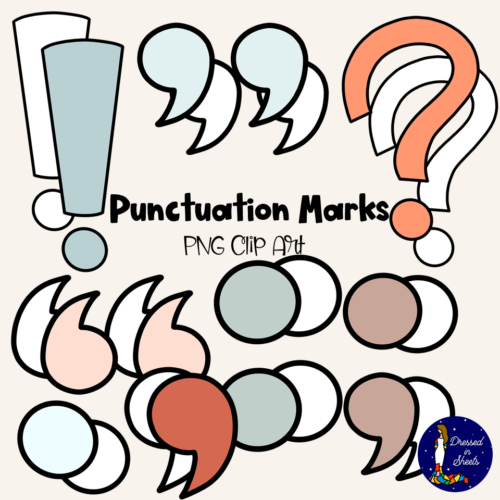 Boho Punctuation Marks Clip Art | Made By Teachers