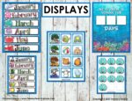 Classroom Calendar in Under the Sea Ocean Theme - Made By Teachers