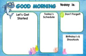 Digital Morning Work Assignment Slides Ocean Theme - Made By Teachers