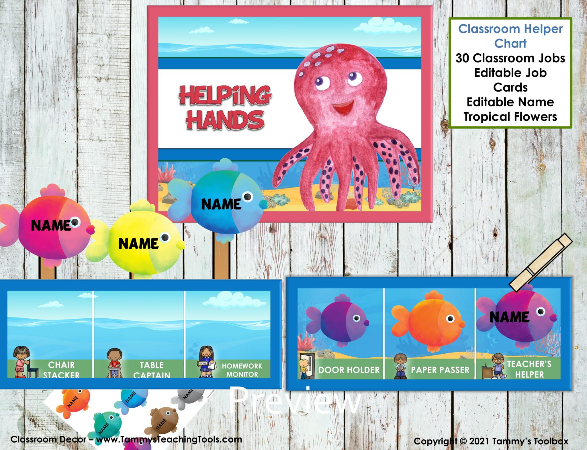 Ocean Under the Sea Theme Classroom Schedule | Made By Teachers