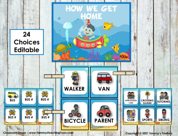 Ocean Under the Sea Theme Classroom Schedule | Made By Teachers