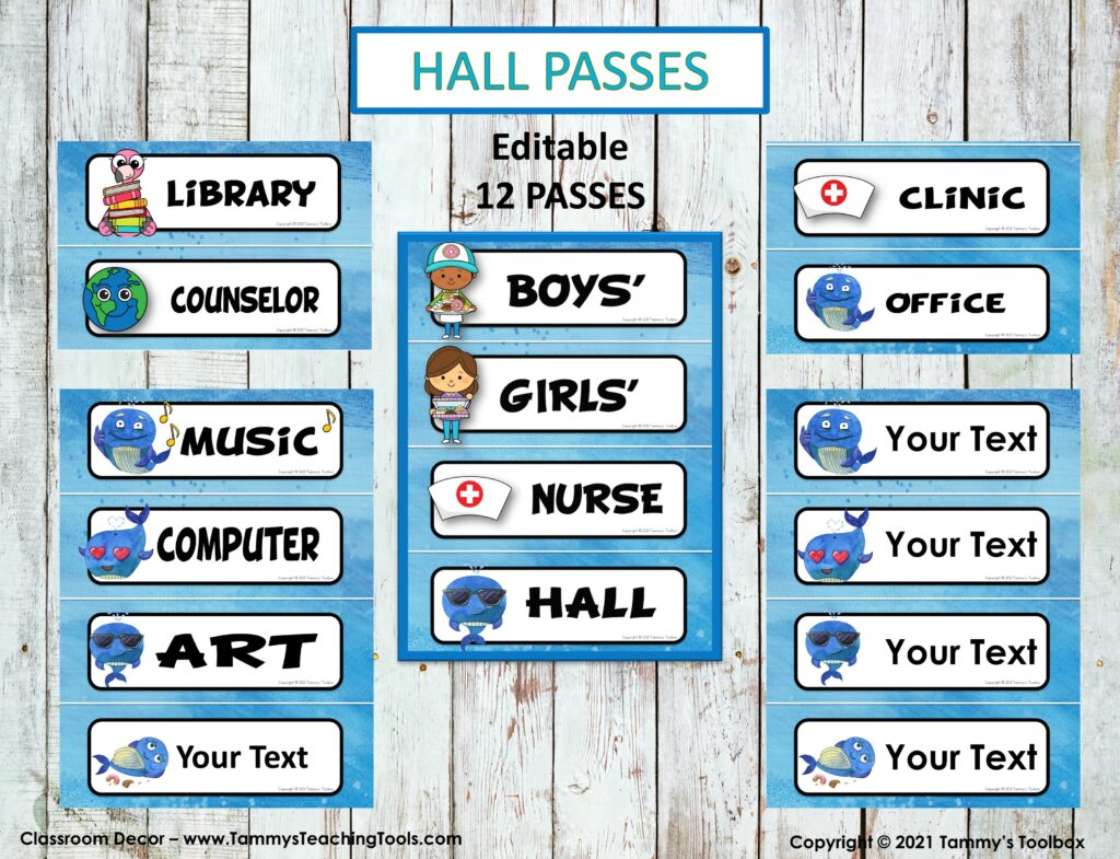 Ocean Under the Sea Theme Classroom Schedule | Made By Teachers