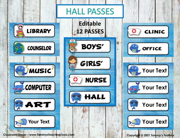 Ocean Under the Sea Theme Classroom Schedule | Made By Teachers