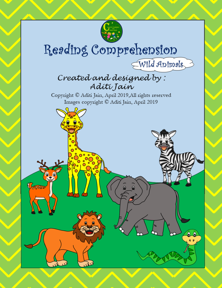 Reading Comprehension Wild Animals | Made By Teachers
