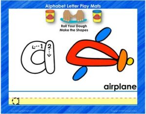 Alphabet and Number Play and Learn with Dough Mats | Made By Teachers