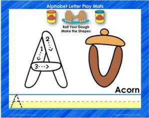 Alphabet and Number Play and Learn with Dough Mats | Made By Teachers