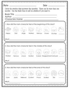 Social-Emotional Book Response Freebie - Made By Teachers