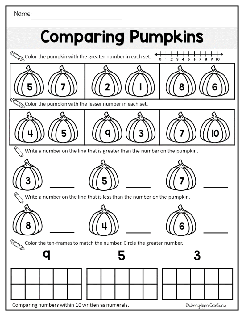 Kindergarten October Math & Literacy - Made By Teachers