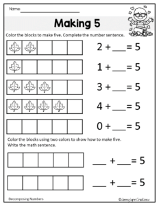 Kindergarten October Math & Literacy - Made By Teachers