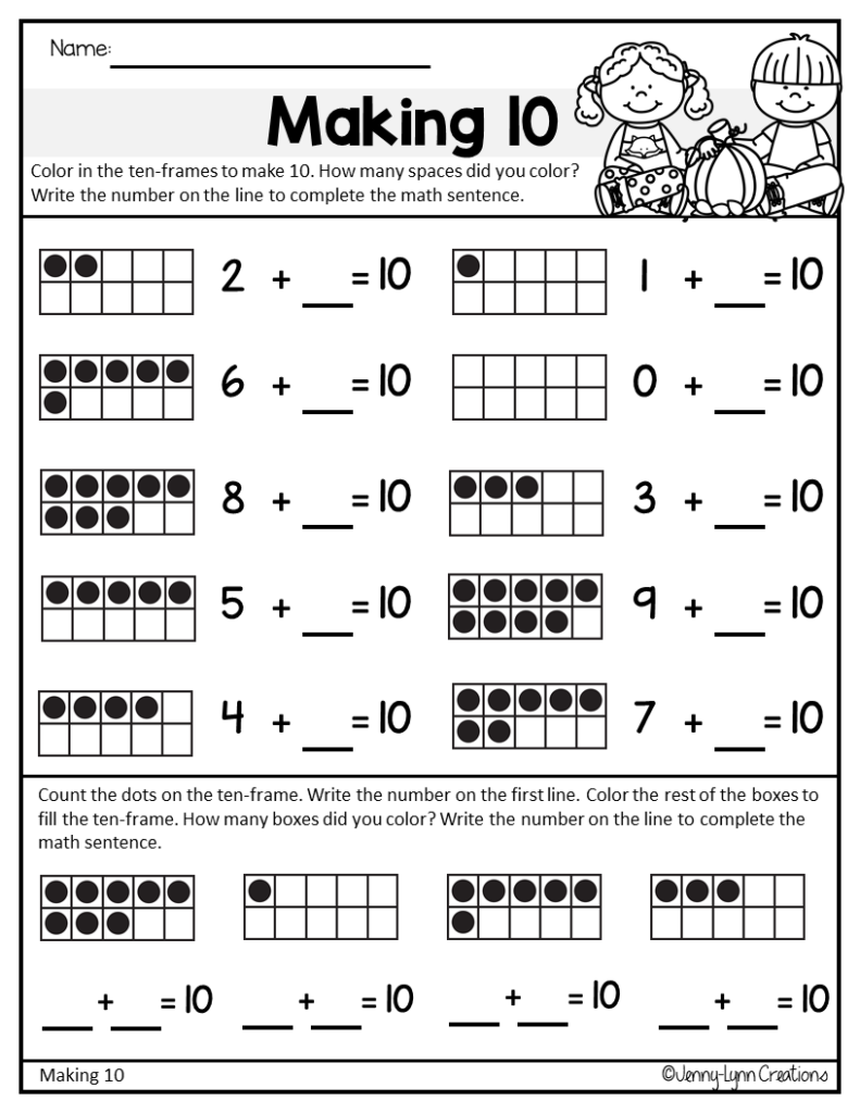 Kindergarten October Math & Literacy - Made By Teachers
