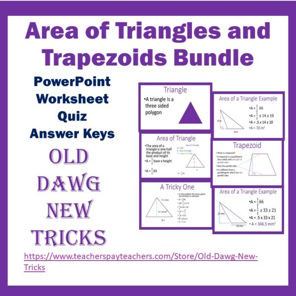 Area of Triangles and Trapezoids Bundle | Made By Teachers