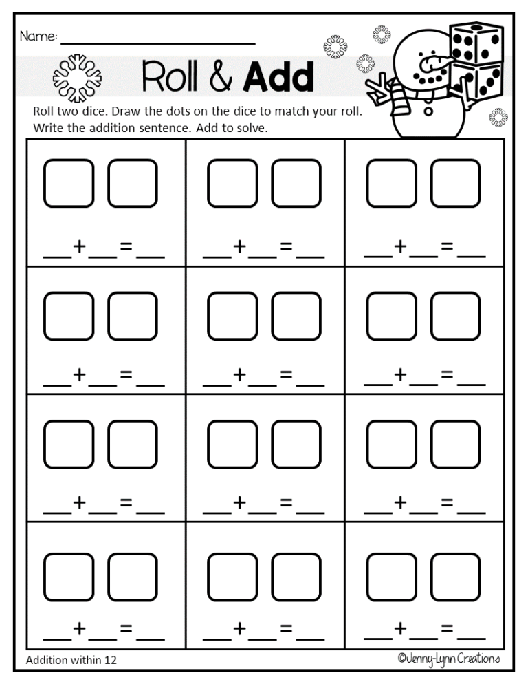 Kindergarten January Math & Literacy - Made By Teachers