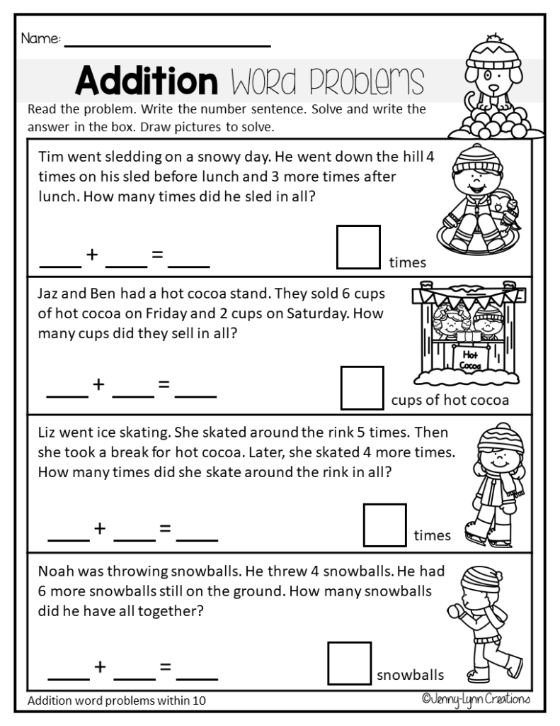 Kindergarten January Math & Literacy - Made By Teachers