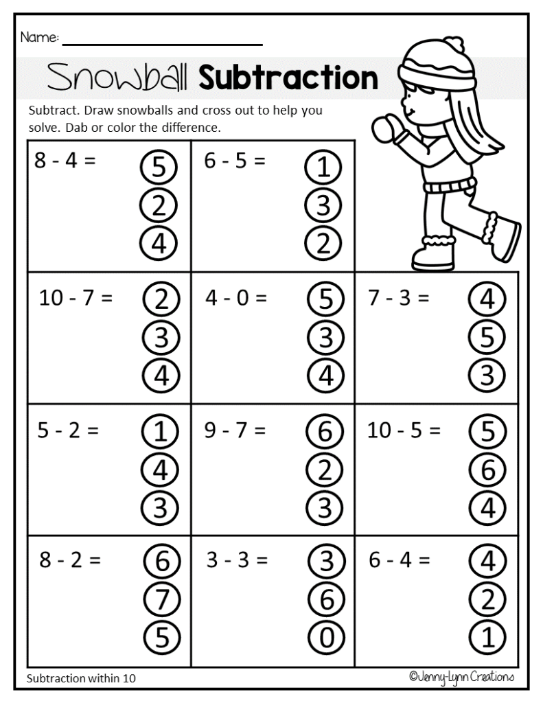 Kindergarten January Math & Literacy - Made By Teachers