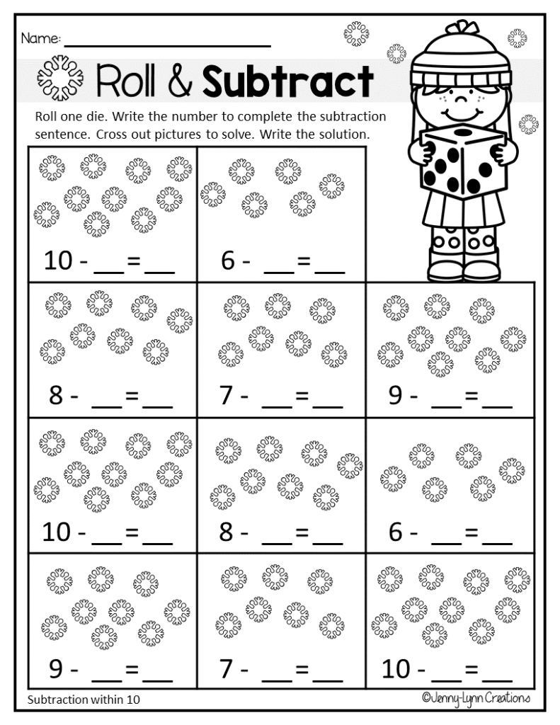 Kindergarten January Math & Literacy - Made By Teachers