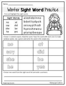 Kindergarten January Math & Literacy - Made By Teachers