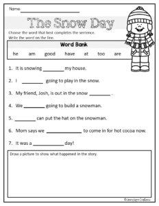 Kindergarten January Math & Literacy - Made By Teachers