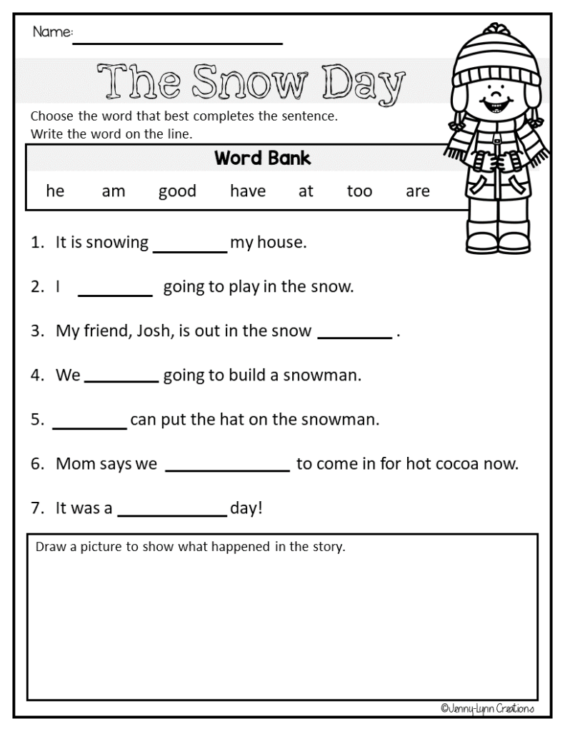Kindergarten January Math & Literacy - Made By Teachers