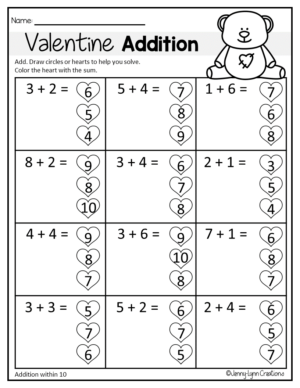Kindergarten February Math & Literacy - Made By Teachers