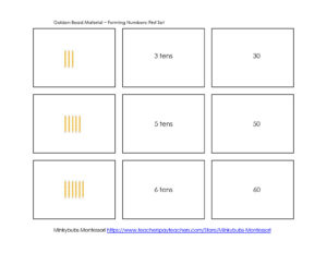 Math Place Value Cards Decimal System Golden Beads | Made By Teachers