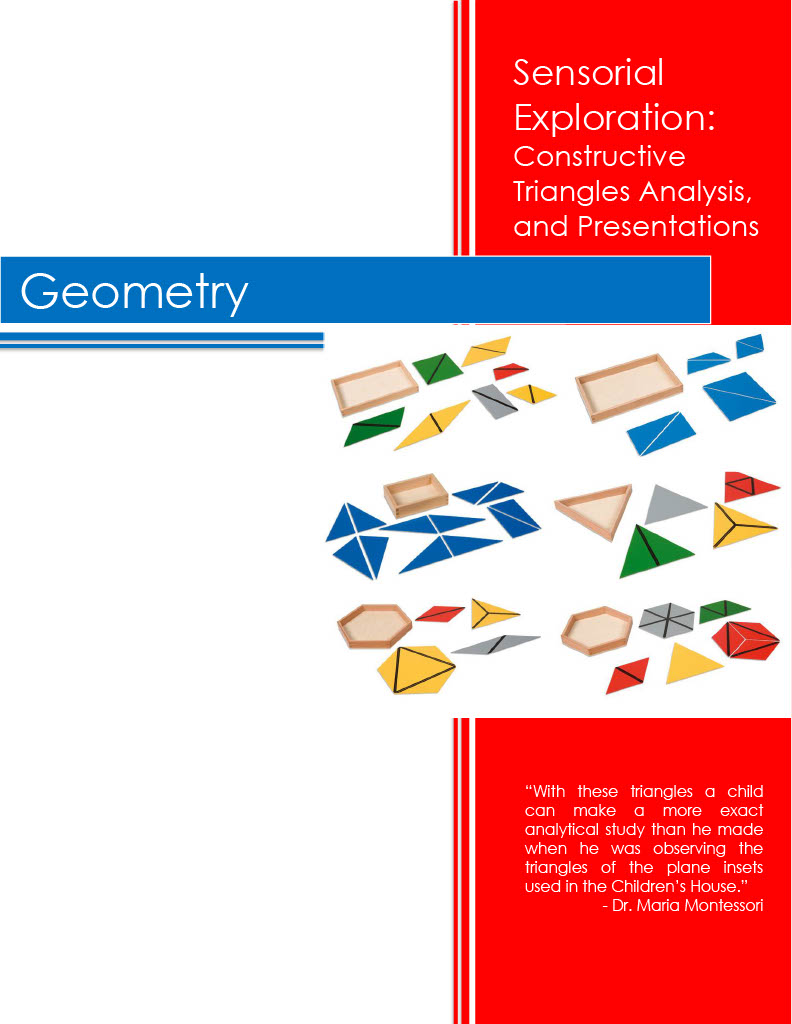 Geometry 1 Constructive Triangle Montessori Unit 3 | Made By Teachers