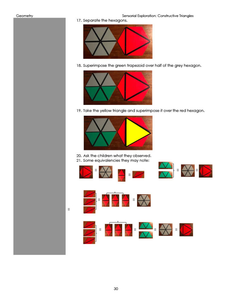 Geometry 1 Constructive Triangle Montessori Unit 3 | Made By Teachers