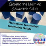 Geometry 1 3D Solids Montessori Unit 4 | Made By Teachers